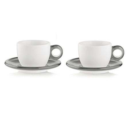 Guzzini Set Of 2 Cappuccino Cups With Saucers | Walmart Canada
