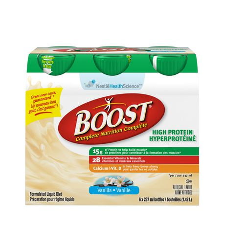 Boost® High Protein Vanilla Formulated Liquid Diet | Walmart Canada