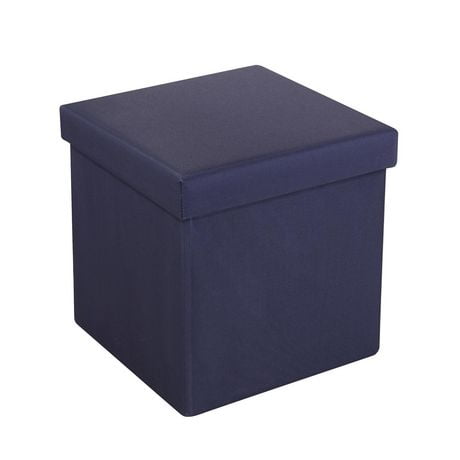 Click here for Hometrends 15In Navy Ottoman Navy prices