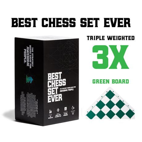Click here for Chess Geeks Best Chess Set Ever Green prices