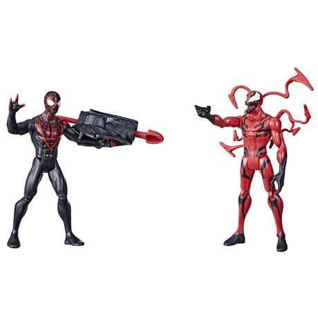 Marvel Spider-Man Miles Morales Vs Carnage Battle Packs, 6-Inch-Scale ...