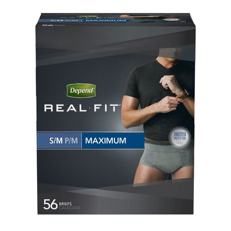 Depend Real Fit Incontinence Underwear for Men, Maximum Absorbency ...
