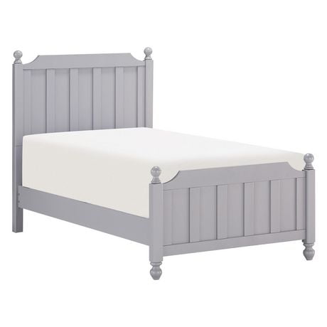 Click here for Topline Home Furnishings Farmhouse Grey Twin Bed G... prices