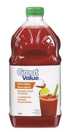 Great Value - Extra Spicy Tomato Clam Cocktail | Walmart Canada