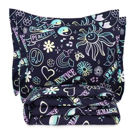 Justice Power to the Peaceful Reversible Double/Queen Comforter Set ...