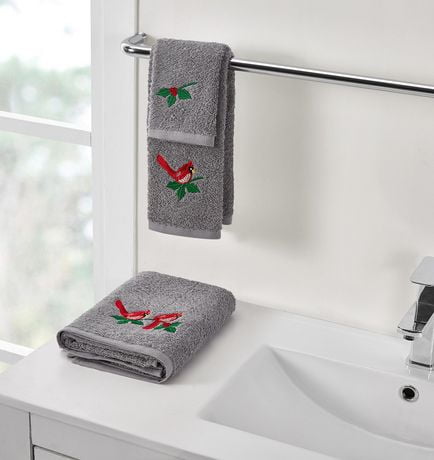 Holiday Time Cardinal 3PC Towel Set | Walmart Canada