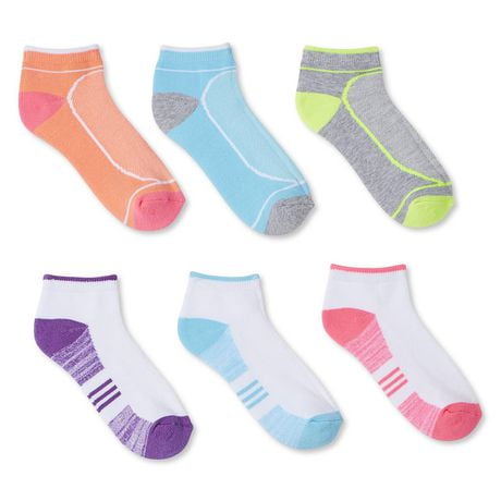 Click here for Athletic Works Girls Ankle Socks 6-Pack Assorted 1... prices