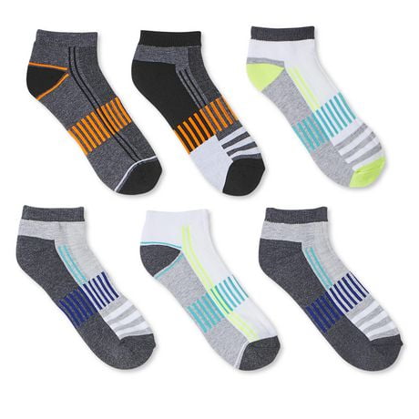 Click here for Athletic Works Boys Ankle Socks 6-Pack Assorted 11... prices