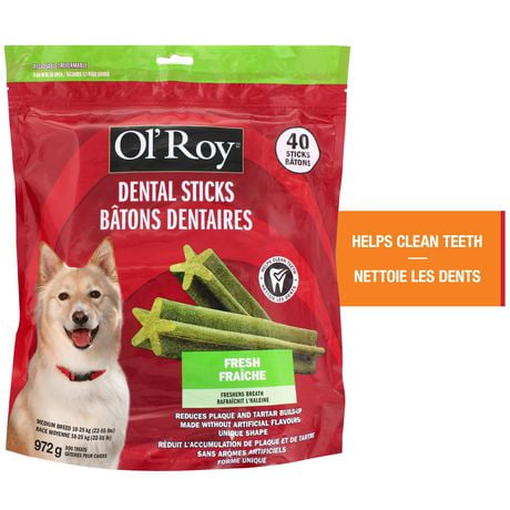 Ol’ Roy Fresh Dental Sticks, 40 Sticks (972 g) - Walmart.ca