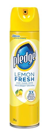 Pledge® Furniture Polish Spray, Shines and Protects, Lemon Scent, 275g ...