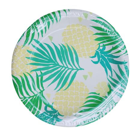 Pineapple Small Round Paper Plates, 12CT | Walmart Canada