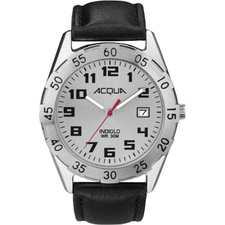 Timex Acqua Men's Analogue Silver Dial Black Strap Watch | Walmart Canada
