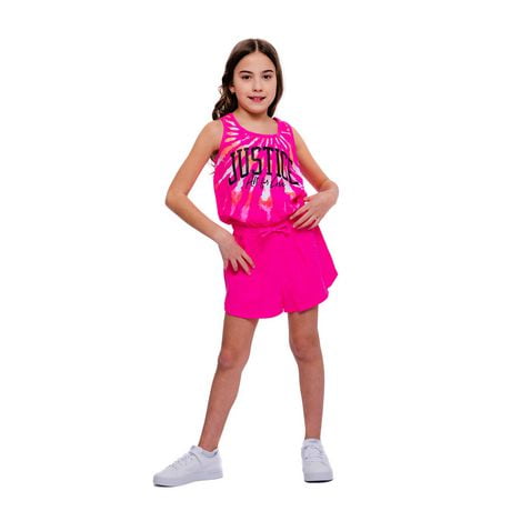 Girls Justice One Piece For The Love Romper - Walmart.ca