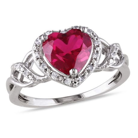 Click here for Tangelo 1-5/8 Carat T. G.W. Created Ruby And Diamo... prices