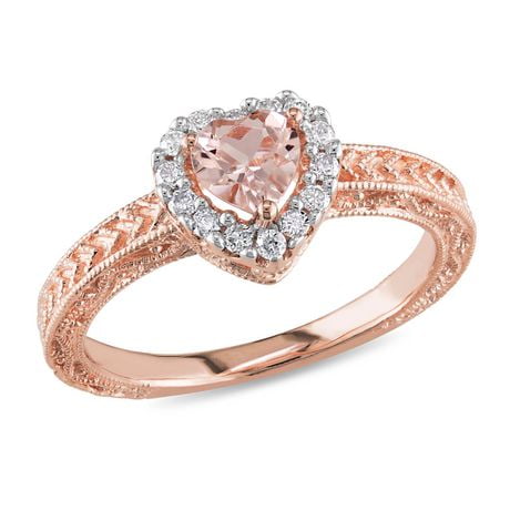 Click here for Tangelo 1/2 Carat T. G.W. Morganite And 1/7 Carat... prices