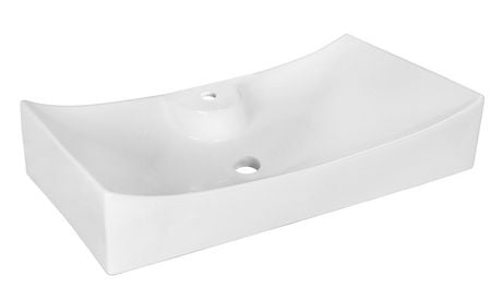Click here for American Imaginations 26.25-In. W Vessel White Whi... prices