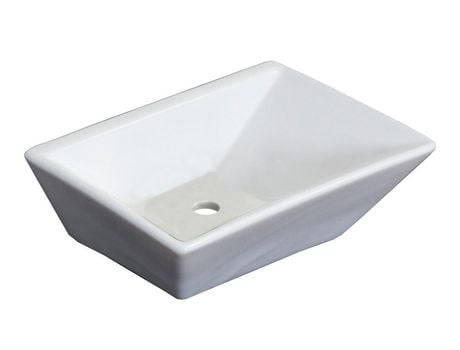 Click here for American Imaginations 12-In. W Vessel White White... prices