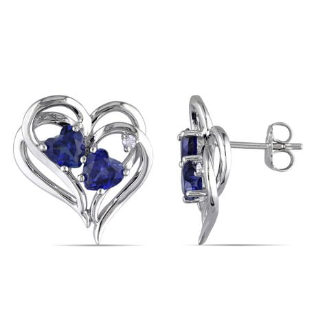 Click here for Tangelo 2-1/4 Carat T. G.W. Created Blue Sapphire... prices