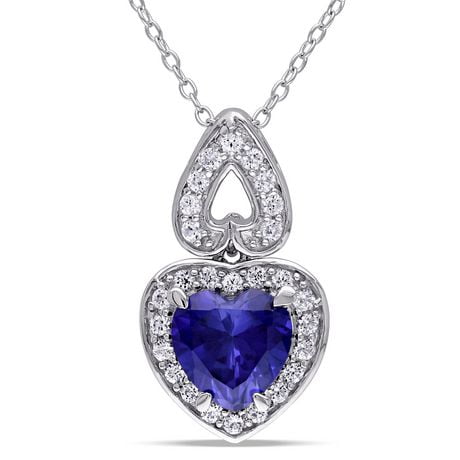 Click here for Tangelo 3-1/10 Carat T. G.W. Created Blue And Whit... prices
