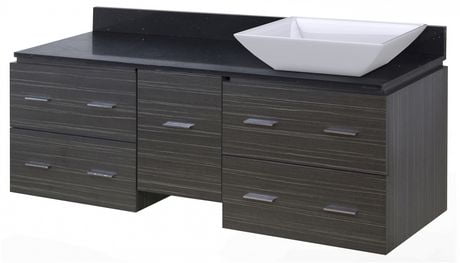 Click here for American Imaginations 60-In. W Vanity Set Grey Gre... prices