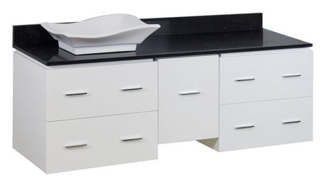 Click here for American Imaginations 60-In. W Vanity Set White Wh... prices