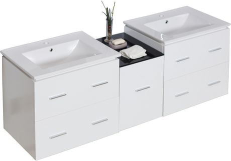 Click here for American Imaginations 61.5-In. W Vanity Set White... prices