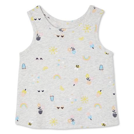 Click here for George Baby Girls Printed Tank Grey 3-6 Months prices