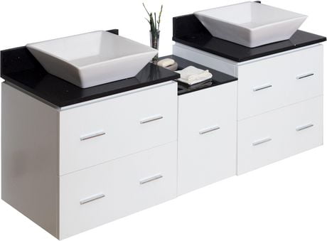 Click here for American Imaginations 62-In. W Vanity Set White Wh... prices