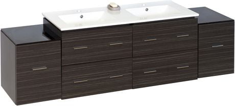 Click here for American Imaginations 74.5-In. W Vanity Set Grey G... prices