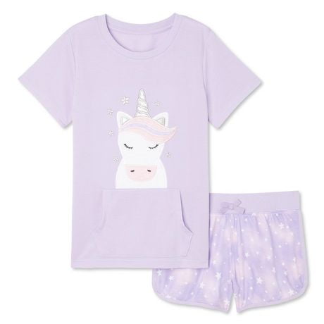 Click here for George Girls French Terry Boxer Pajamas 2-Piece Se... prices