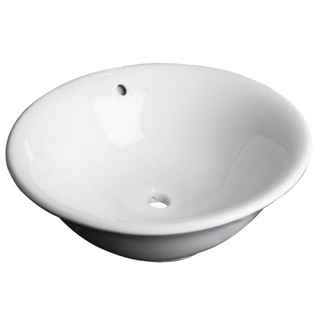 Click here for American Imaginations 17-In. W Vessel White White... prices
