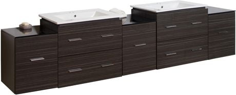 Click here for American Imaginations 88.5-In. W Vanity Set Grey G... prices