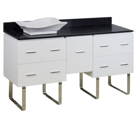 Click here for American Imaginations 60-In. W Vanity Set White Wh... prices