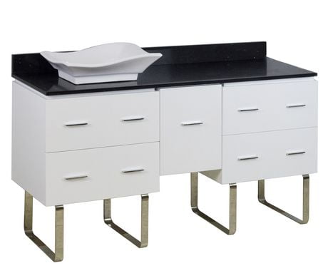 Click here for American Imaginations 60-In. W Vanity Set White Wh... prices