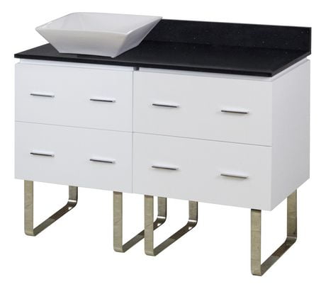 Click here for American Imaginations 48-In. W Vanity Set White Wh... prices