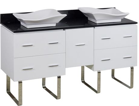 Click here for American Imaginations 60-In. W Vanity Set White Wh... prices