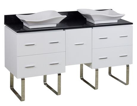 Click here for American Imaginations 60-In. W Vanity Set White Wh... prices