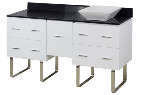 Click here for American Imaginations 60-In. W Vanity Set White Wh... prices