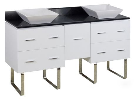 Click here for American Imaginations 60-In. W Vanity Set White Wh... prices