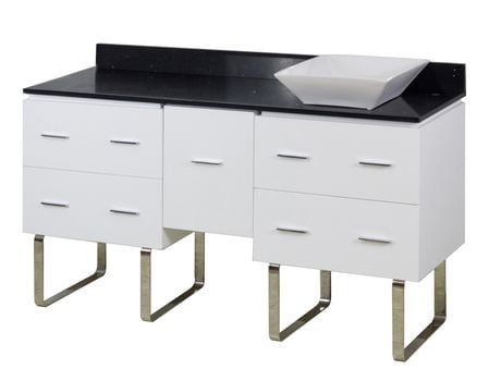 Click here for American Imaginations 60-In. W Vanity Set White Wh... prices