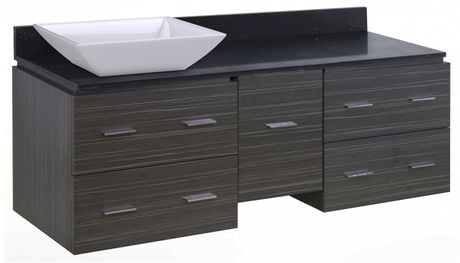 Click here for American Imaginations 60-In. W Vanity Set Grey Gre... prices