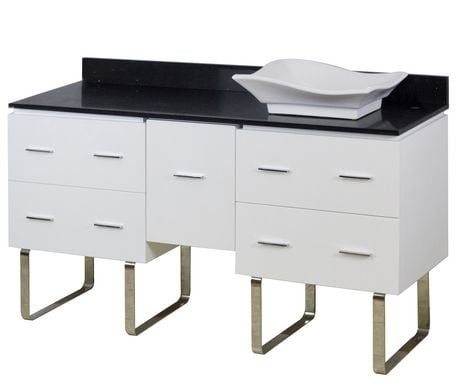 Click here for American Imaginations 60-In. W Vanity Set White Wh... prices