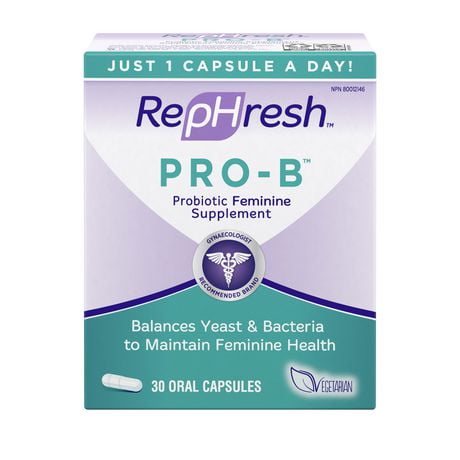 RepHresh Pro-B Probiotic Feminine Supplement, 30 Capsules - Walmart.ca
