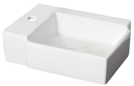 Click here for American Imaginations 16.25-In. W Vessel White Whi... prices