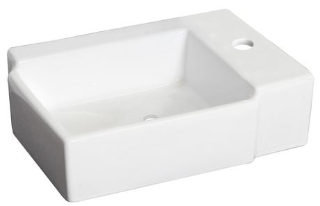 Click here for American Imaginations 16.25-In. W Vessel White Whi... prices