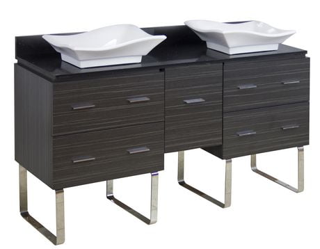 Click here for American Imaginations 60-In. W Vanity Set Grey Gre... prices