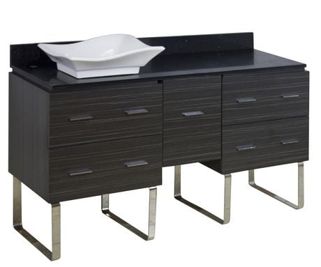 Click here for American Imaginations 60-In. W Vanity Set Grey Gre... prices