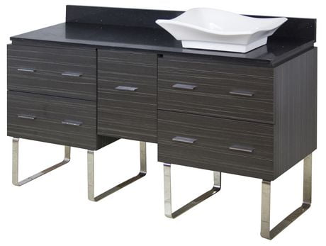 Click here for American Imaginations 60-In. W Vanity Set Grey Gre... prices