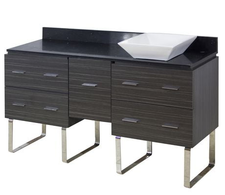 Click here for American Imaginations 60-In. W Vanity Set Grey Gre... prices