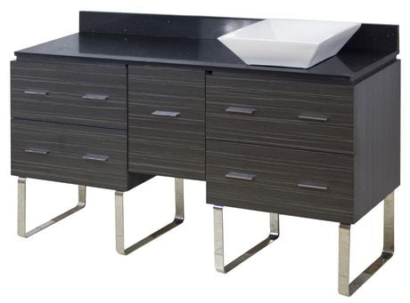 Click here for American Imaginations 60-In. W Vanity Set Grey Gre... prices